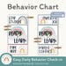 MODERN RAINBOW Behavior Chart | Editable | Calm Colors Classroom Decor ...