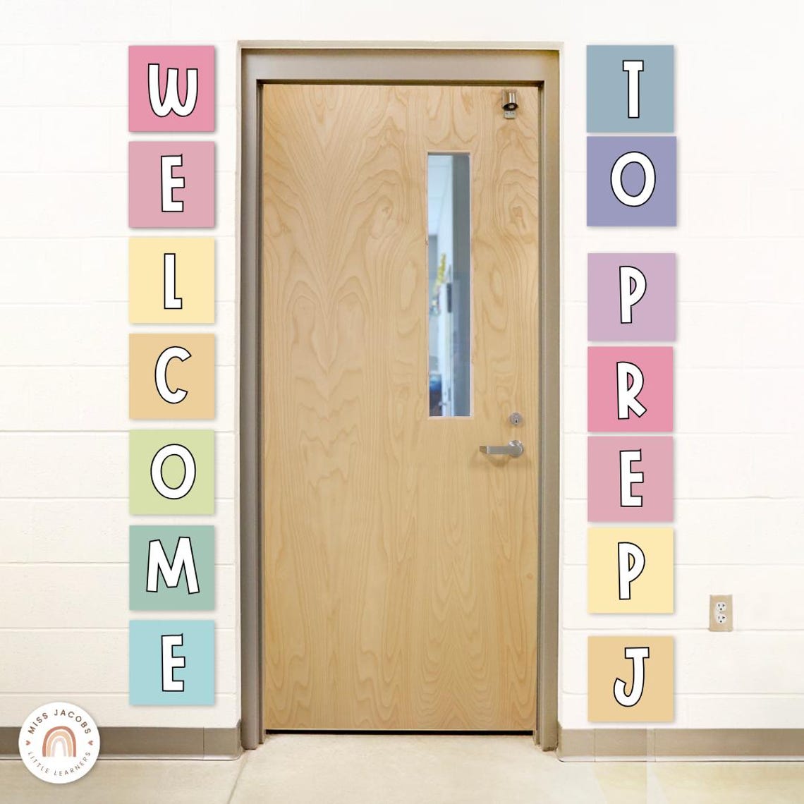 Groovy Bulletin Board Lettering Pack | Editable SPOTTY PASTEL Display ...