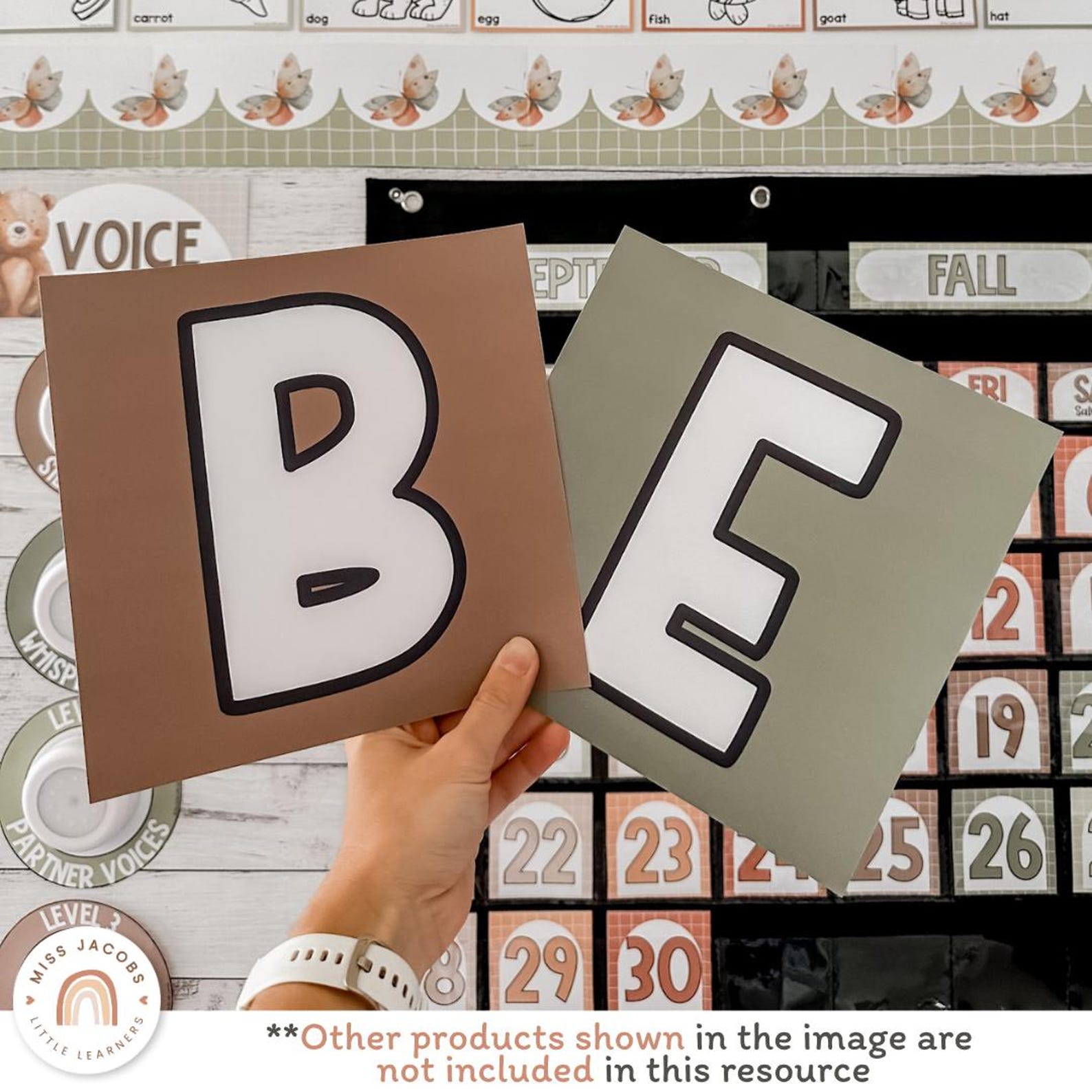 Woodland Bulletin Board Letters, Nature Theme Custom Back to School Kit ...