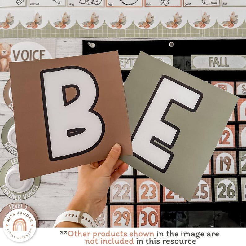 Woodland Bulletin Board Letters, Nature Theme Custom Back to School Kit ...