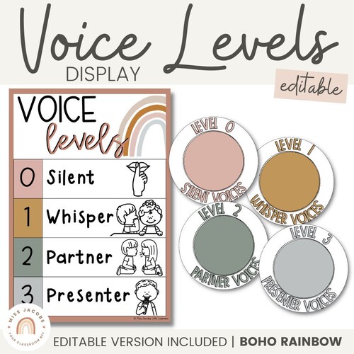 BOHO RAINBOW Visual Timetable Neutral Rainbow Classroom - Etsy