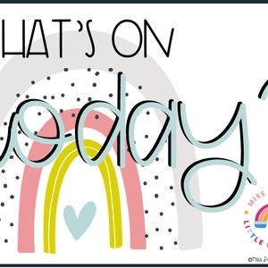 Calm Colors Visual Schedule, Modern Rainbow Routine Cards, Editable ...