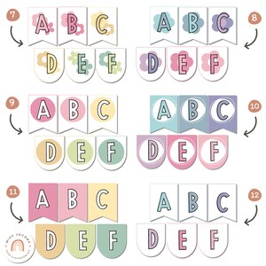 Bunting and Display Banners | Daisy Gingham Pastels Classroom Decor ...