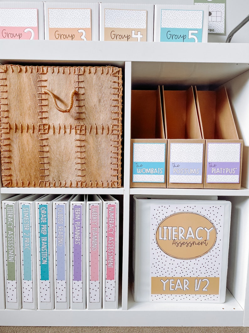 Binder Covers and Spines SPOTTY BRIGHTS Editable - Etsy