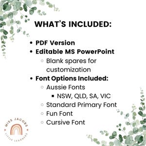 Botanical Alphabet Posters in Natural Colors, Printable Modern Earthy ...