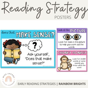 RAINBOW BRIGHTS English Posters Bundle Reading and Writing - Etsy