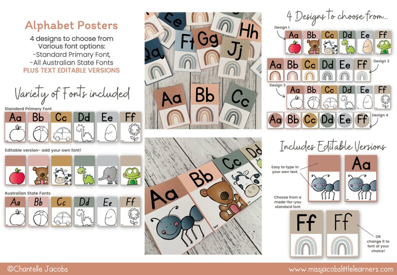 BOHO RAINBOW Classroom Decor Bundle Editable Neutral - Etsy