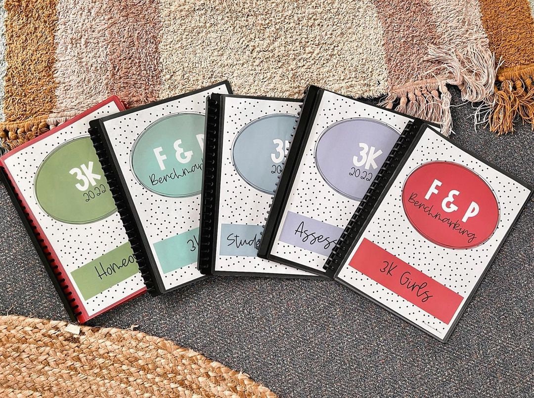 Binder Covers and Spines SPOTTY BRIGHTS Editable - Etsy