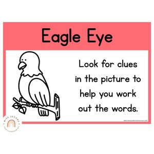 Decoding Reading Strategy Posters | RAINBOW BRIGHTS - Etsy