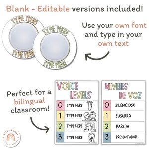 Voice Level Display | PASTELS Classroom Decor - Etsy