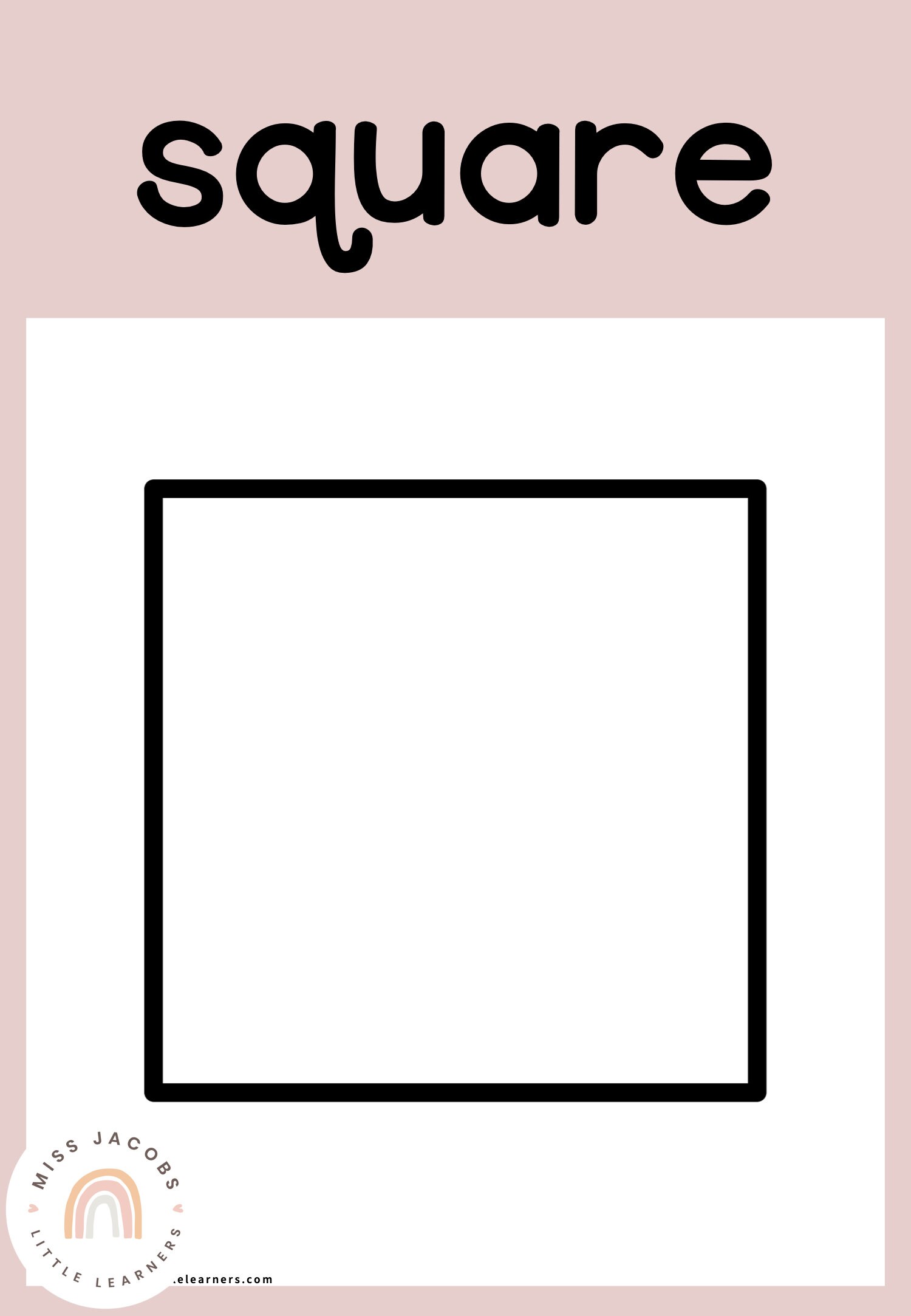 CALM COLORS Shape Posters Modern Rainbow Classroom Decor - Etsy