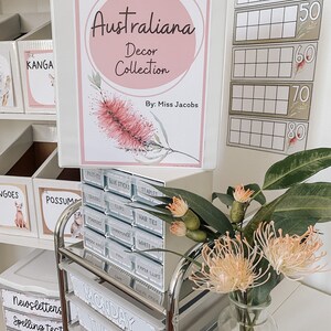 AUSTRALIANA Binder Covers & Spines | Flora and Fauna Classroom Decor ...
