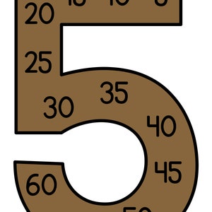 DESERT NEUTRAL Skip Counting Large Number Display | Boho Vibes ...