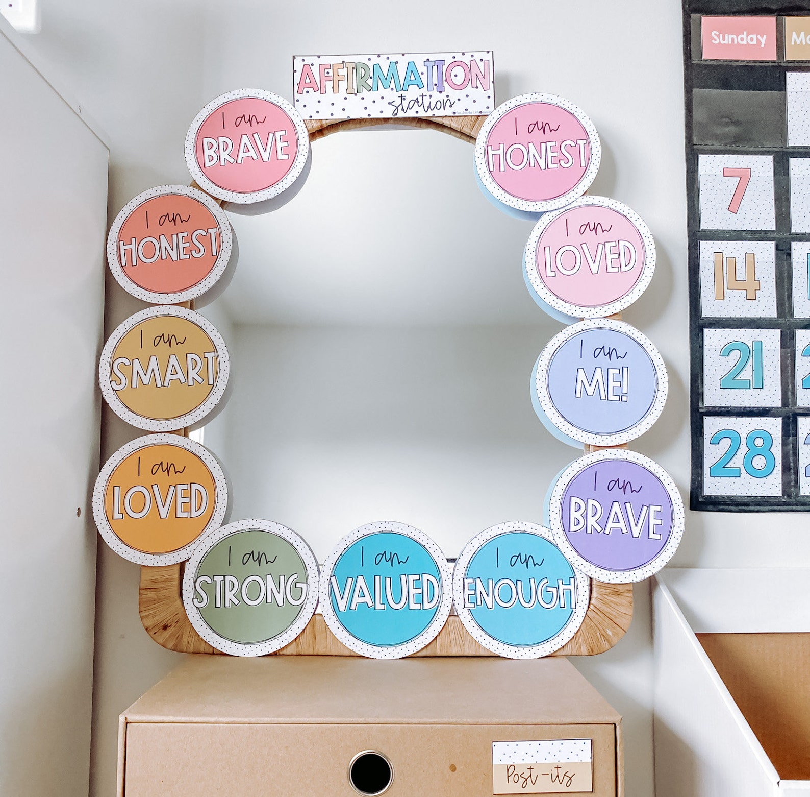 Affirmation Station | SPOTTY BRIGHTS | EDITABLE - Etsy