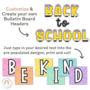 Cutesy Bulletin Board Letters, Custom Bulletin Board Letters, Back to ...