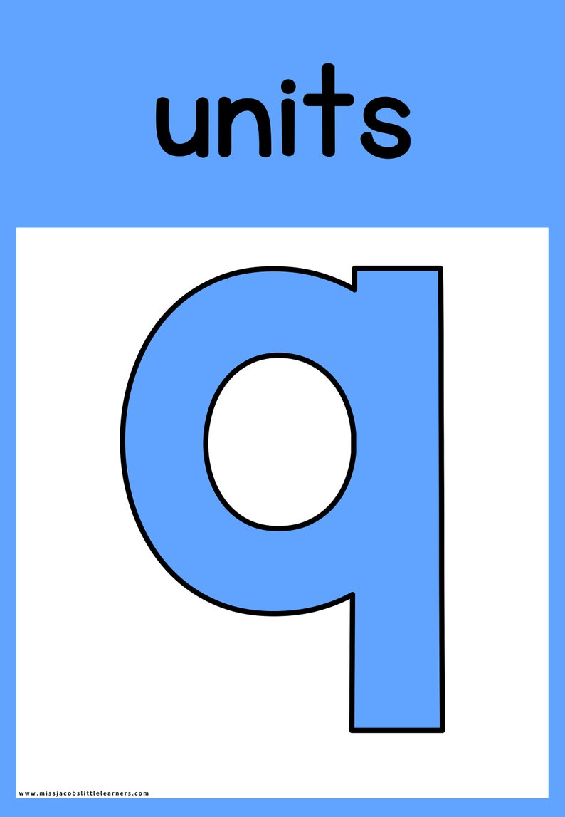 Place Value Display Posters RAINBOW BRIGHTS - Etsy