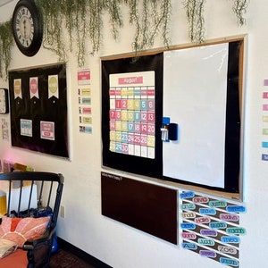 Classroom Calendar and Weather Display | SPOTTY PASTELS - Etsy