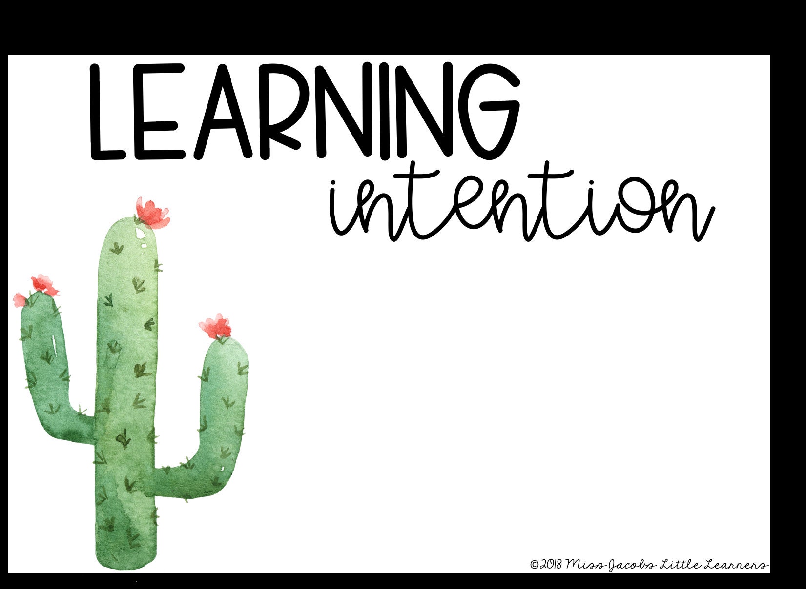 CACTUS Visible Learning Display Editable Cactus Classroom - Etsy