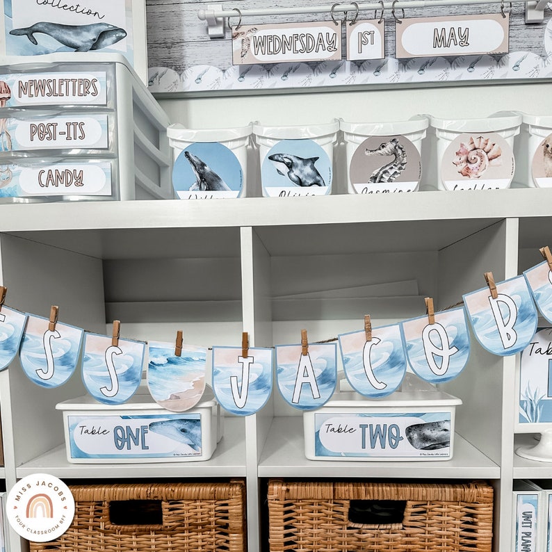 Modern Ocean Classroom Decor Bundle - Etsy