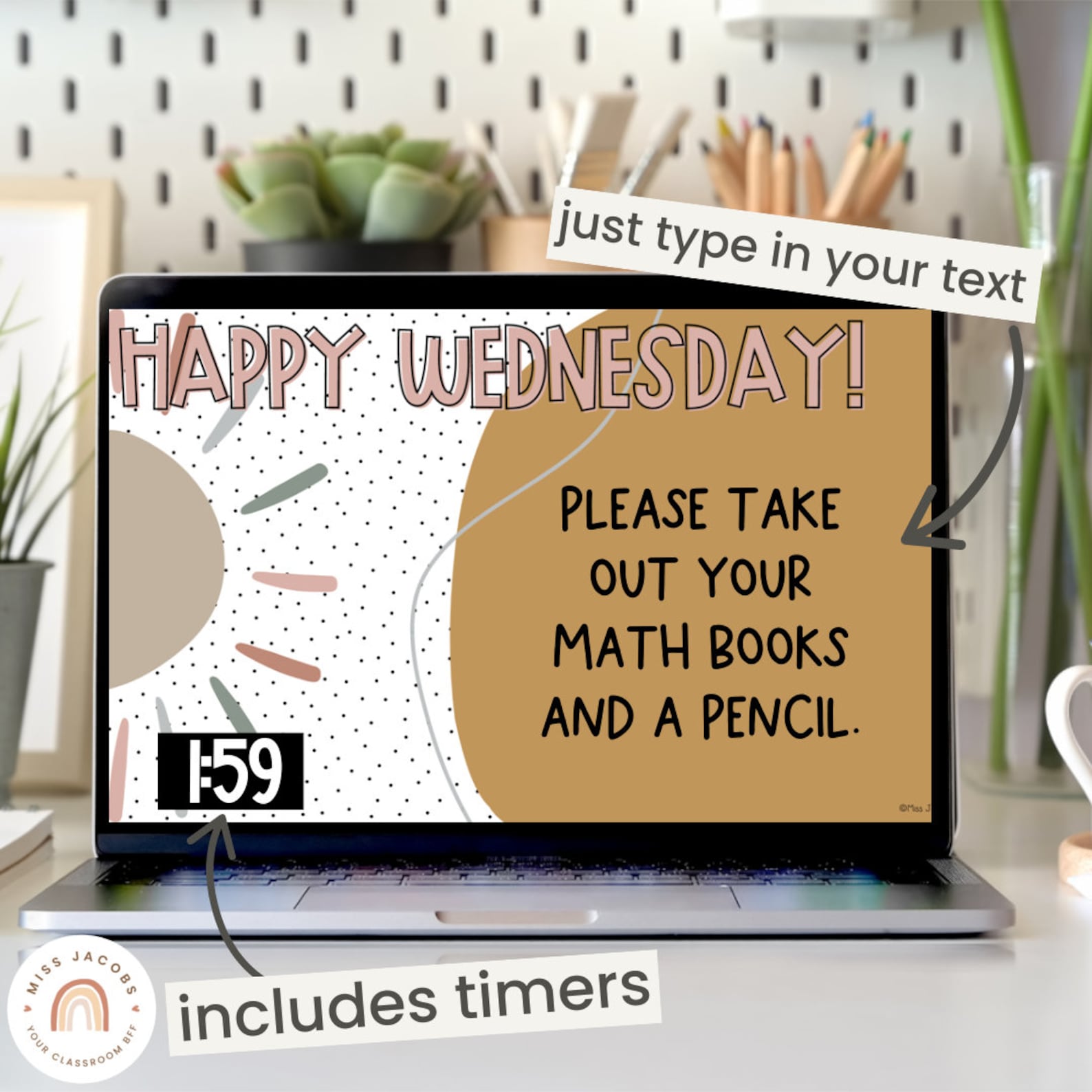 Slides SPOTTY BOHO Classroom Decor Google Slides Templates - Etsy