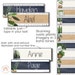 Boho Plants Student Desk Plates Editable Rustic Classroom Decor - Etsy