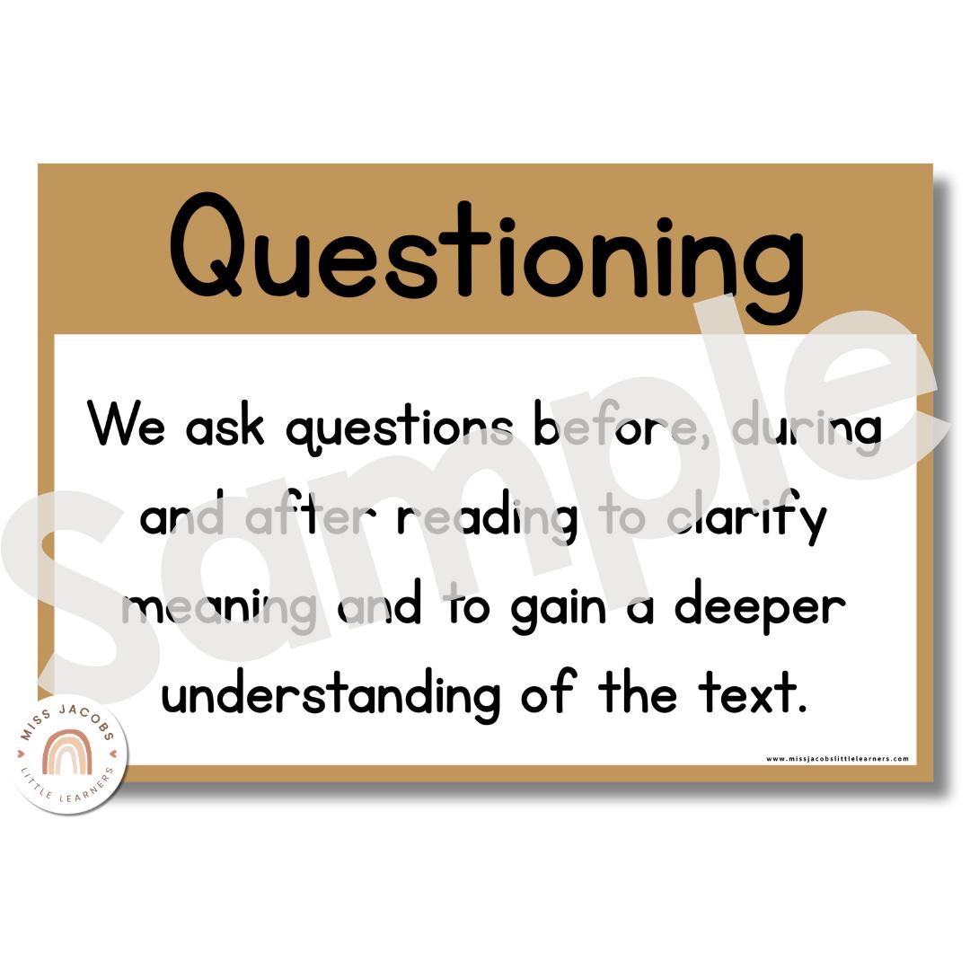 Boho English Posters BUNDLE, Modern Neutral ELA Reading and Writing ELA ...