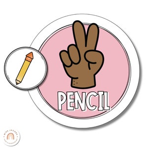 Hand Signals Posters | PASTELS Classroom Decor | EDITABLE - Etsy