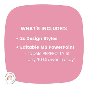 Teacher Trolley Labels | 10 Drawer Cart Labels | PASTELS | EDITABLE - Etsy