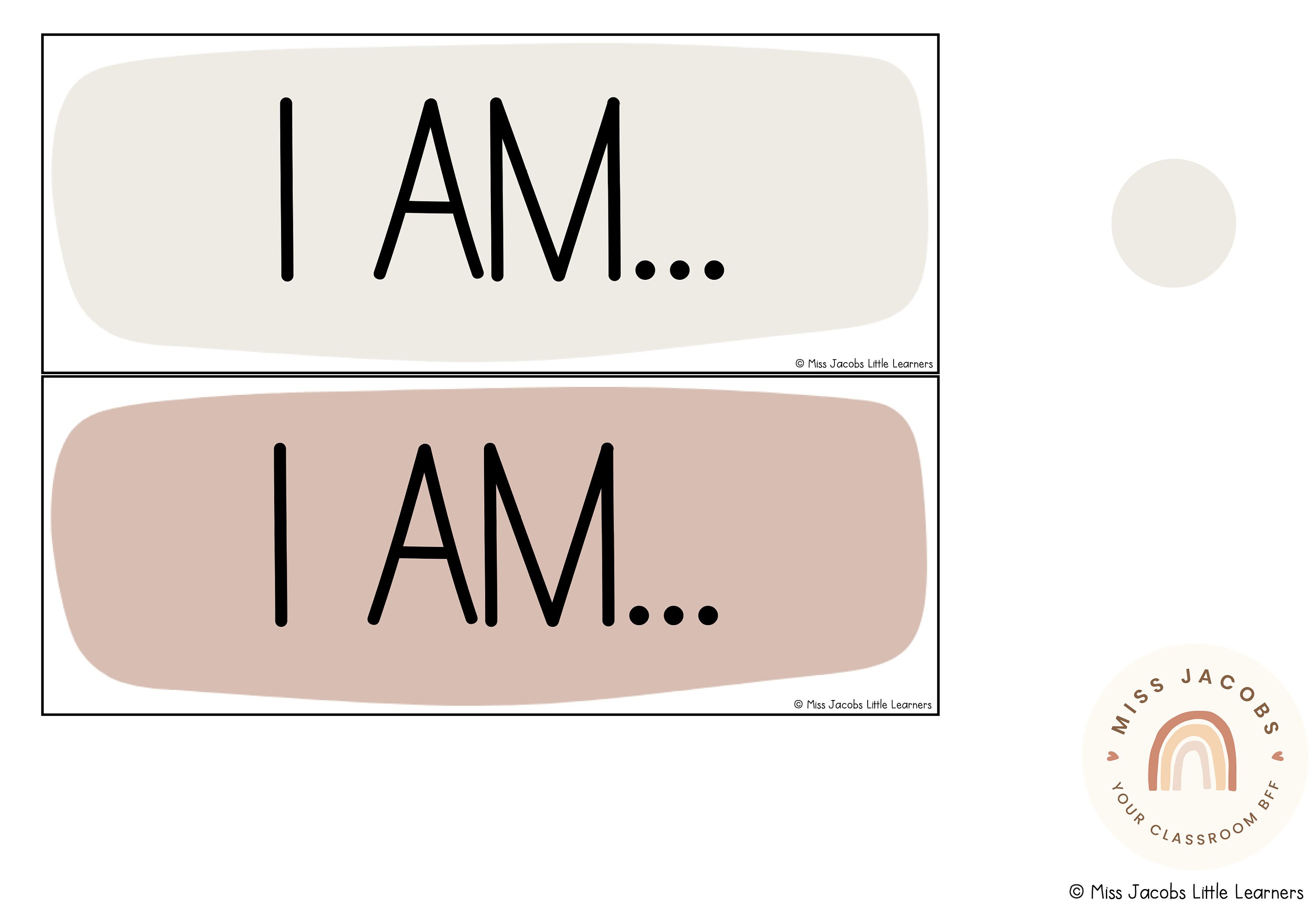 Boho Affirmation Station, Earthy Rainbow Affirmation Cards Printable ...
