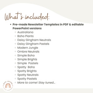 Class Newsletter Templates Mega Bundle - Etsy
