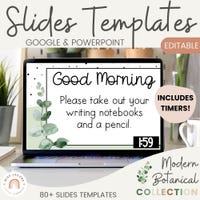 Class Slides, Daily Google Slides Templates for Classroom, Agenda ...