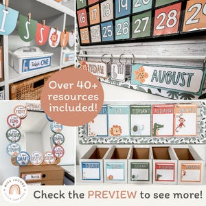 Cute Jungle Animals Classroom Decor Bundle - Etsy