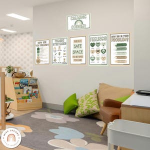 Botanical Calm Down Corner Posters, Calm Down Kit, Calm Therapy Poster ...