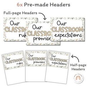 Classroom Rules Posters for Classroom Management | Australiana ...