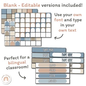 Classroom Calendar & Weather Pocket Chart Display | Modern Ocean ...