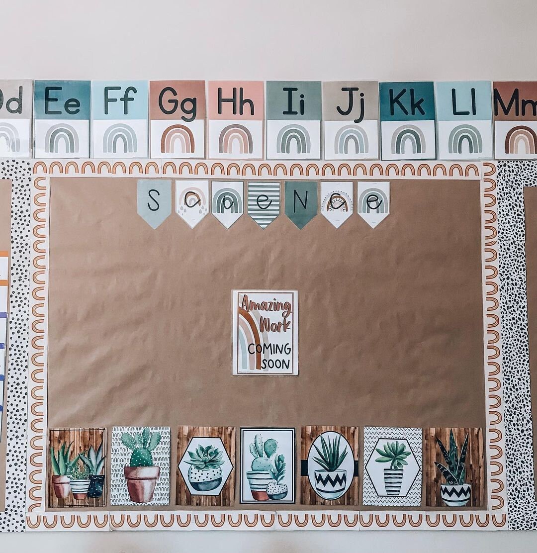 Amazing Work Coming Soon Poster | BOHO RAINBOW Classroom Decor ...