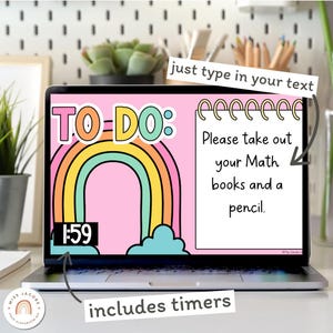 Cutesy Classroom Slides Templates Composition Book, Google Slides and ...