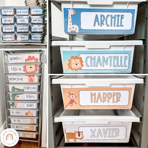 Cute Jungle Animals Classroom Decor Bundle - Etsy