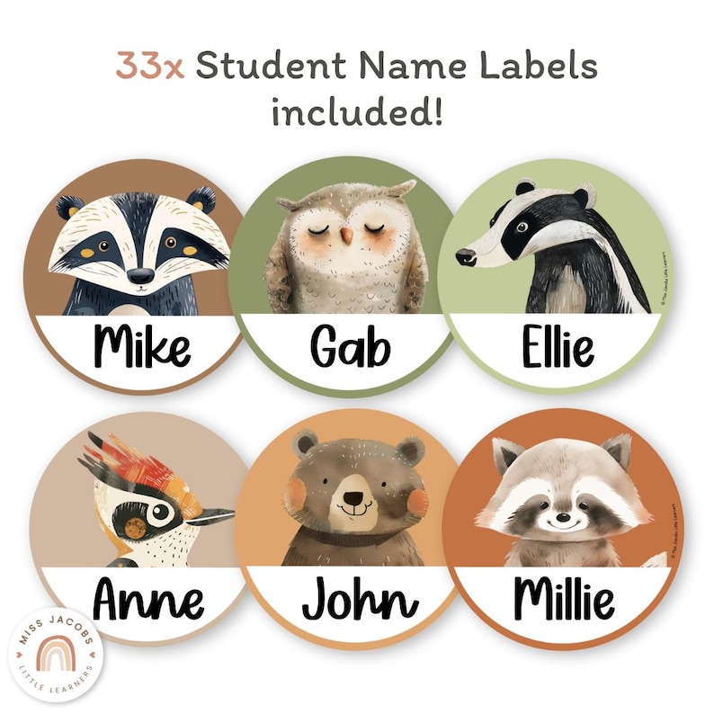 Woodland Door Display Animals Classroom Decor, Back to School Door Sign ...
