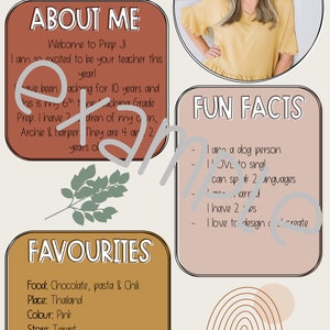 BOHO VIBES Meet the Teacher | Editable | Desert Neutral Classroom Decor ...