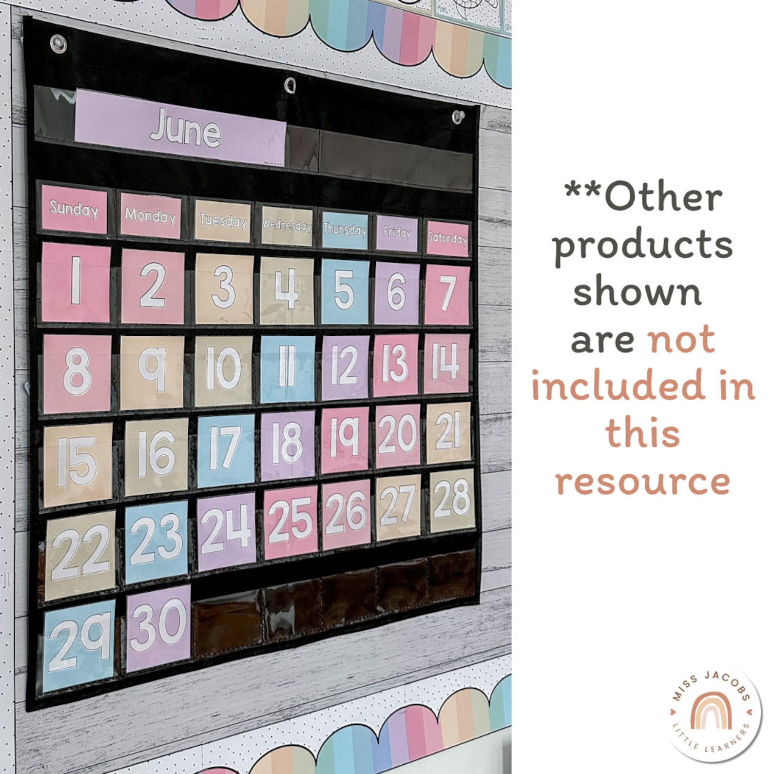 Classroom Calendar and Weather Display | PASTELS | Editable - Etsy