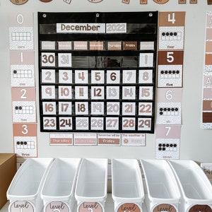 Classroom Calendar and Weather Display | SPOTTY NEUTRALS Classroom ...