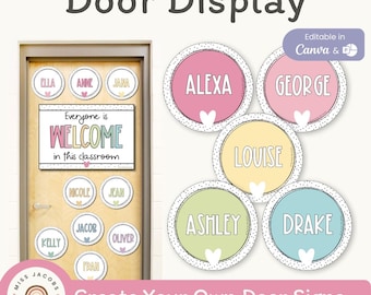 Student Name & Goals Plates | SPOTTY PASTELS | EDITABLE - Etsy