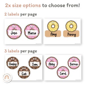 Editable Donut Door Display for Classroom, Cute Welcome Door Signs ...