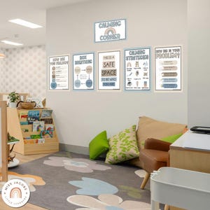 Calm Down Corner Kit, Social Emotional Calm Down Posters, Self ...