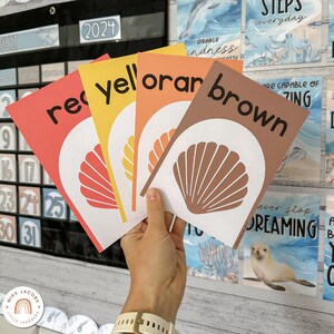 Color Posters Modern Ocean Classroom Decor Editable - Etsy