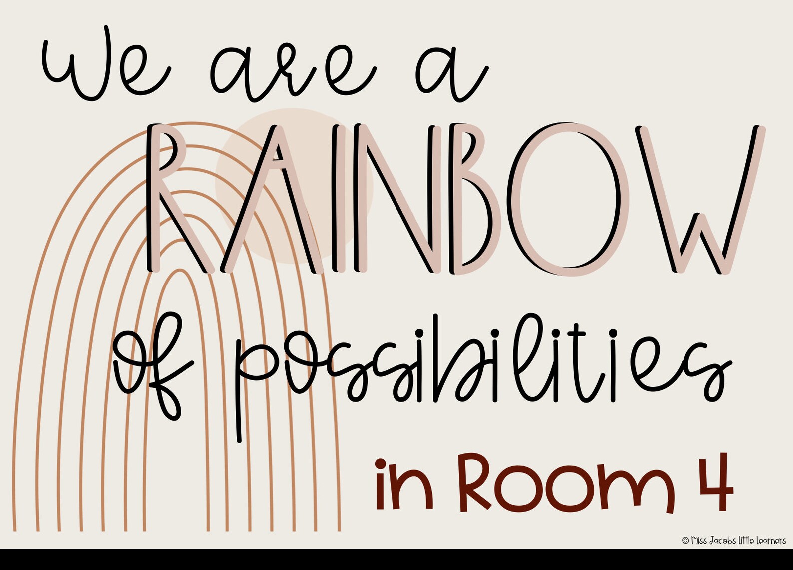 BOHO VIBES Door Display Affirmation Station Editable - Etsy