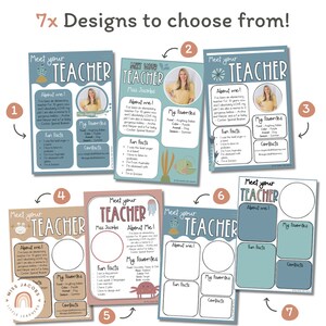 Meet the Teacher Templates | Cute Sea Life Classroom Decor | Editable ...