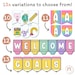 Cutesy Bunting & Banners, Editable Bulletin Board Letters Composition ...