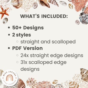 Bulletin Board Borders | Modern Ocean Classroom Decor | Printable ...